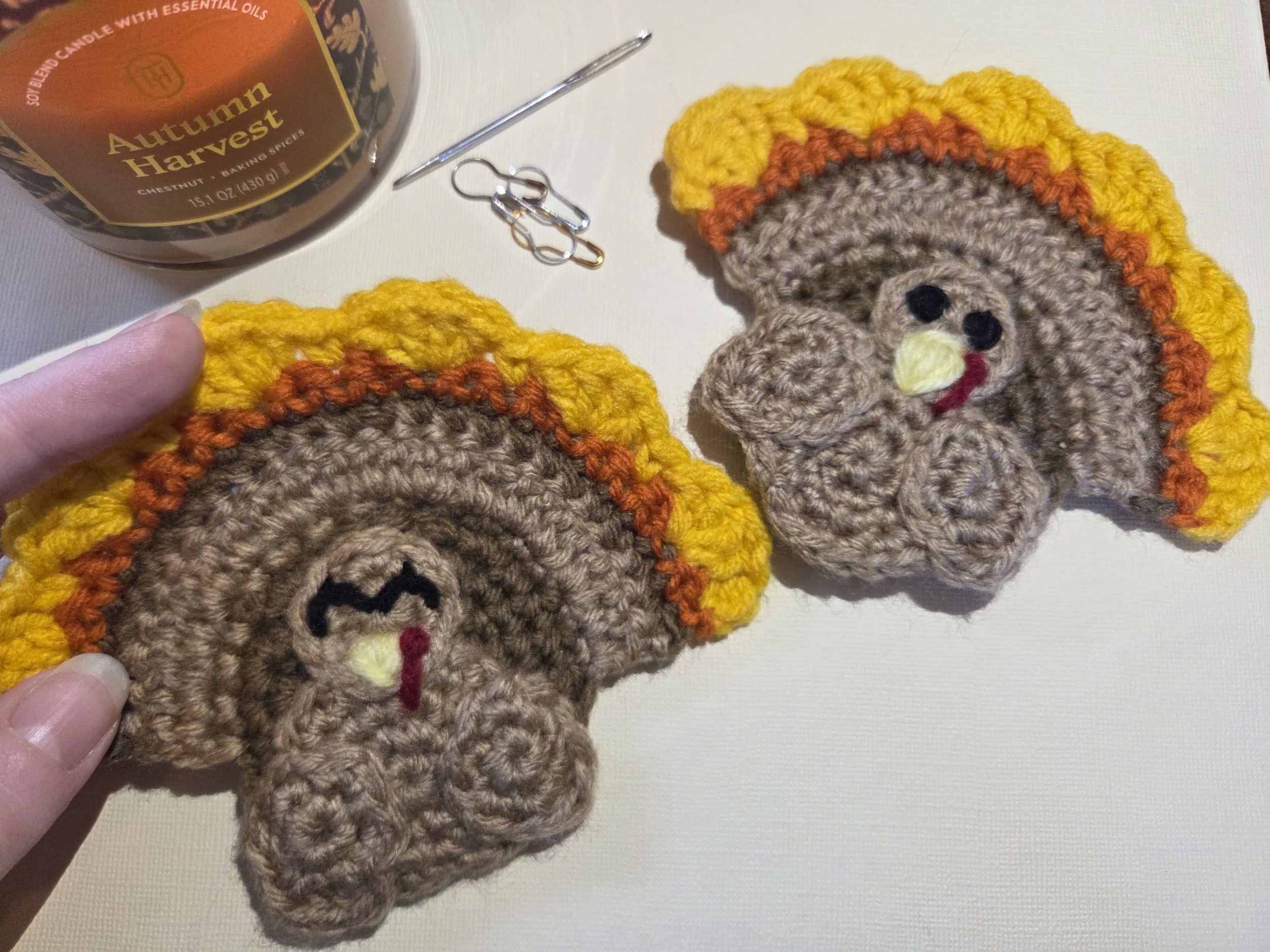 Crochet for Gratitude: Free Turkey Motif - Yarnful Mind